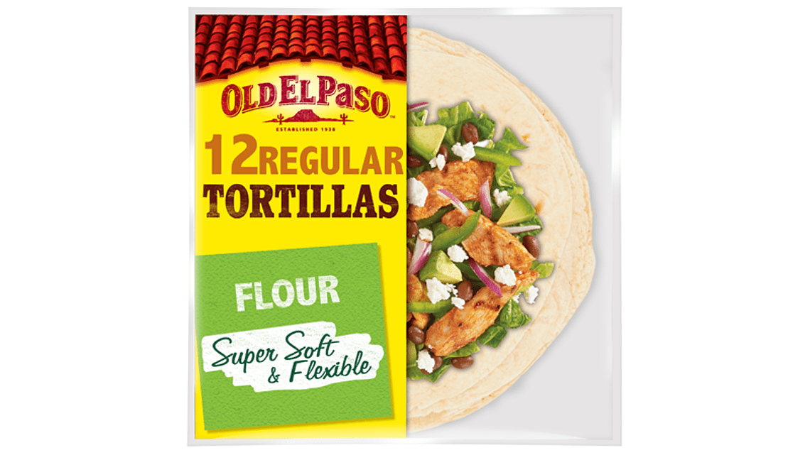 Flour Tortilla Wraps 12 Pack - Mexican Food - Old El Paso