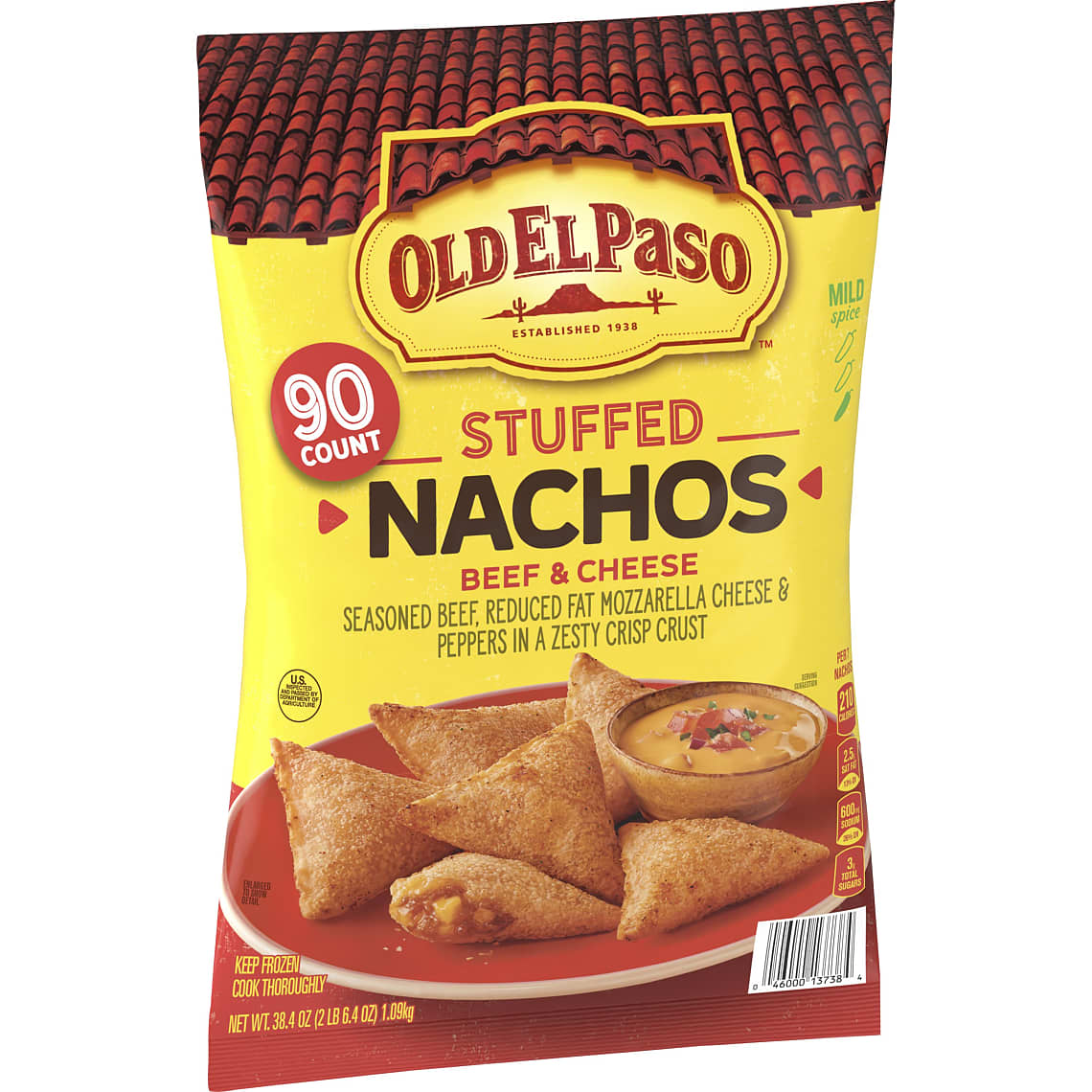 Old El Paso Stuffed Nachos Beef & Cheese 90ct - Old El Paso