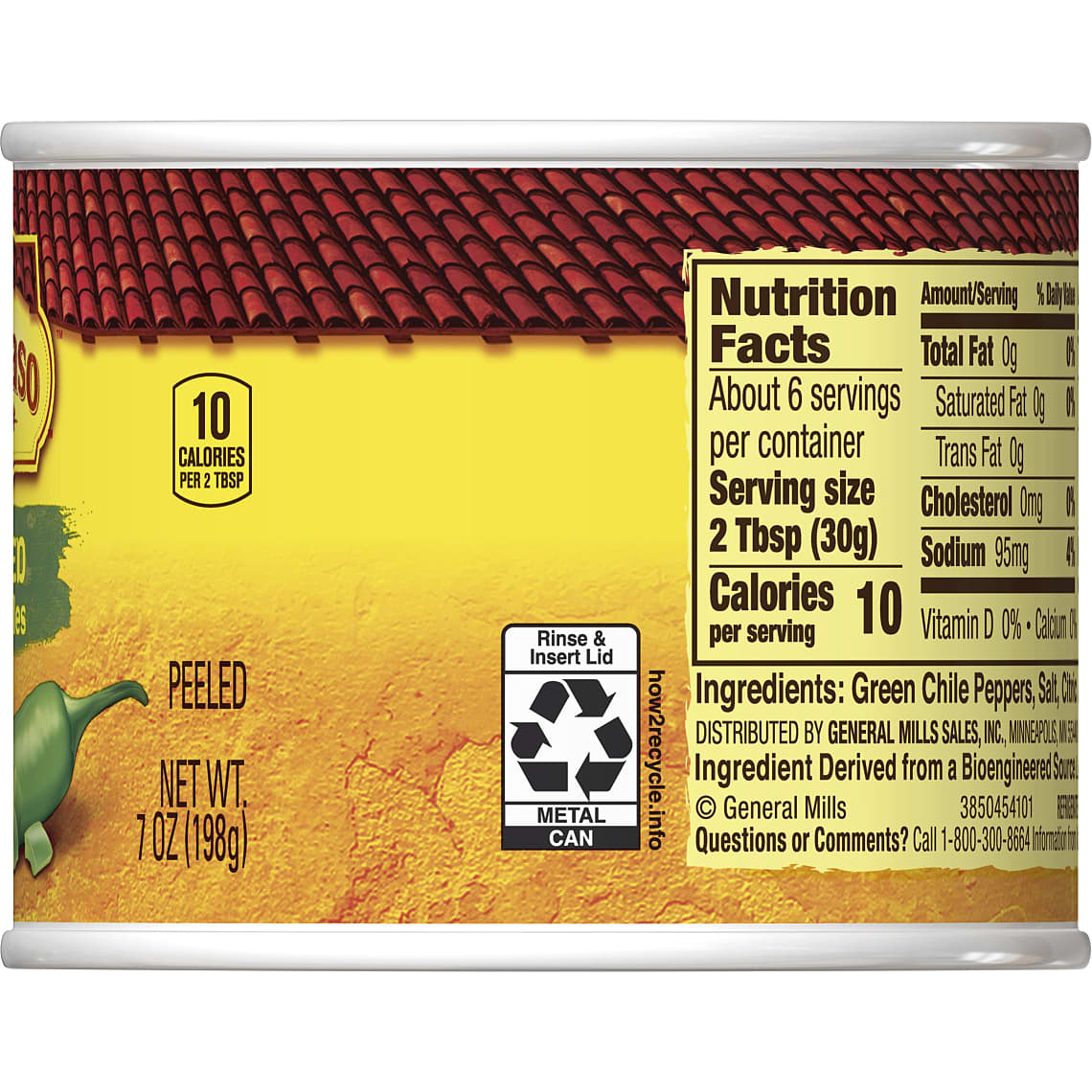 Chopped Green Chiles - 7oz - Mexican Topping - Old El Paso