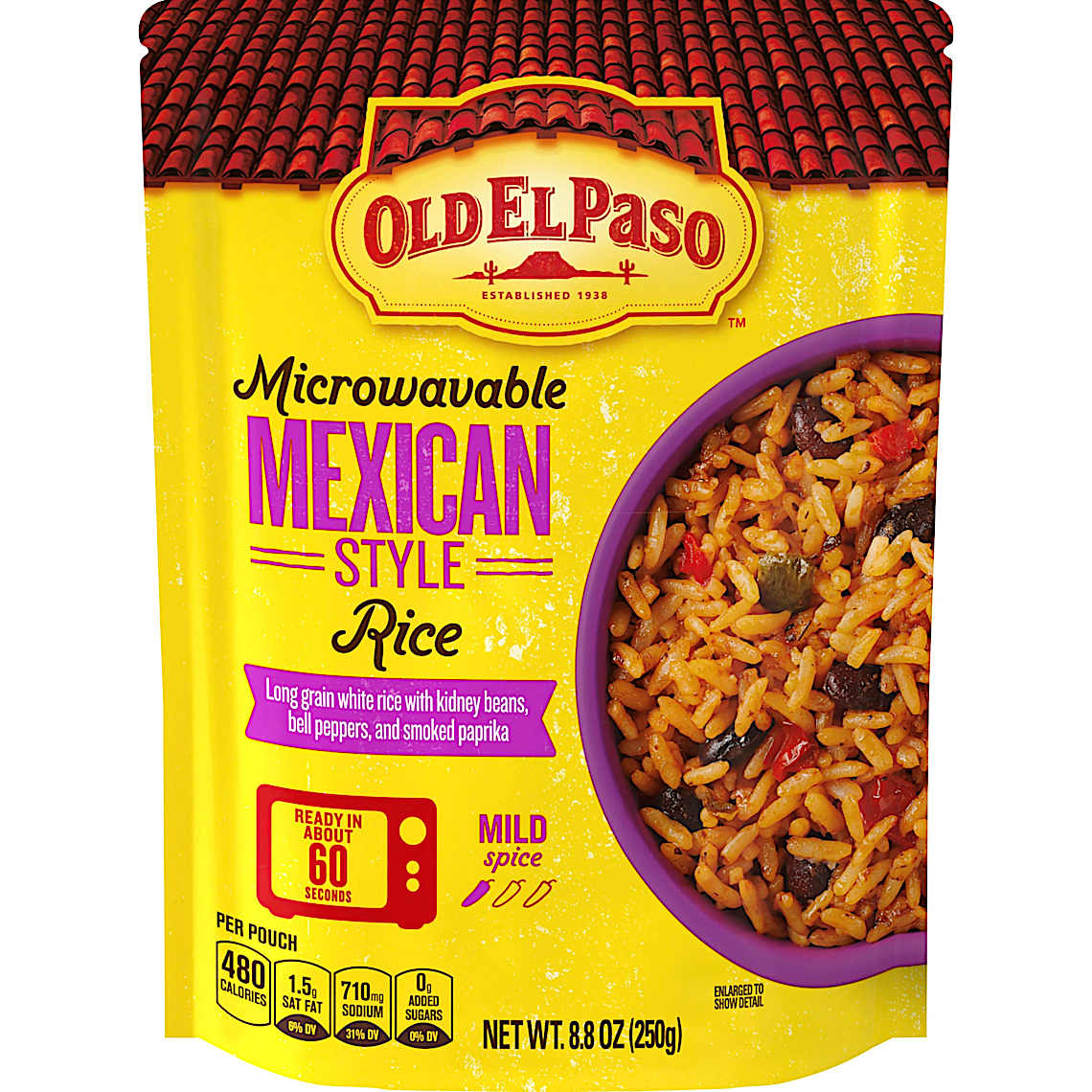 Old El Paso Microwavable Pouched Rice - Mexican Style Rice - Old El Paso