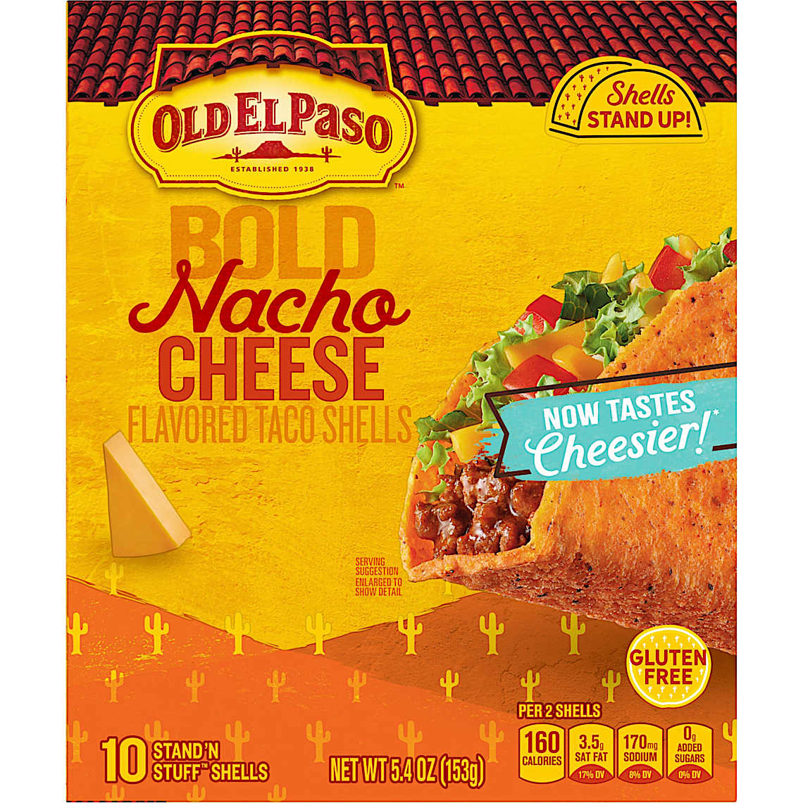 Nacho Cheese Taco Shells - Mexican Tacos - Old El Paso