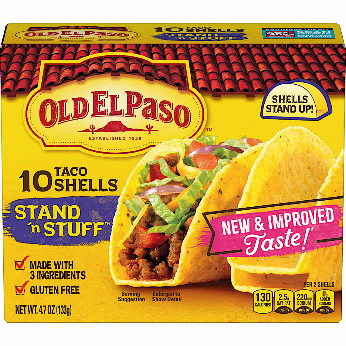 Stand 'N Stuff™ Taco Shells, 10 count - Old El Paso