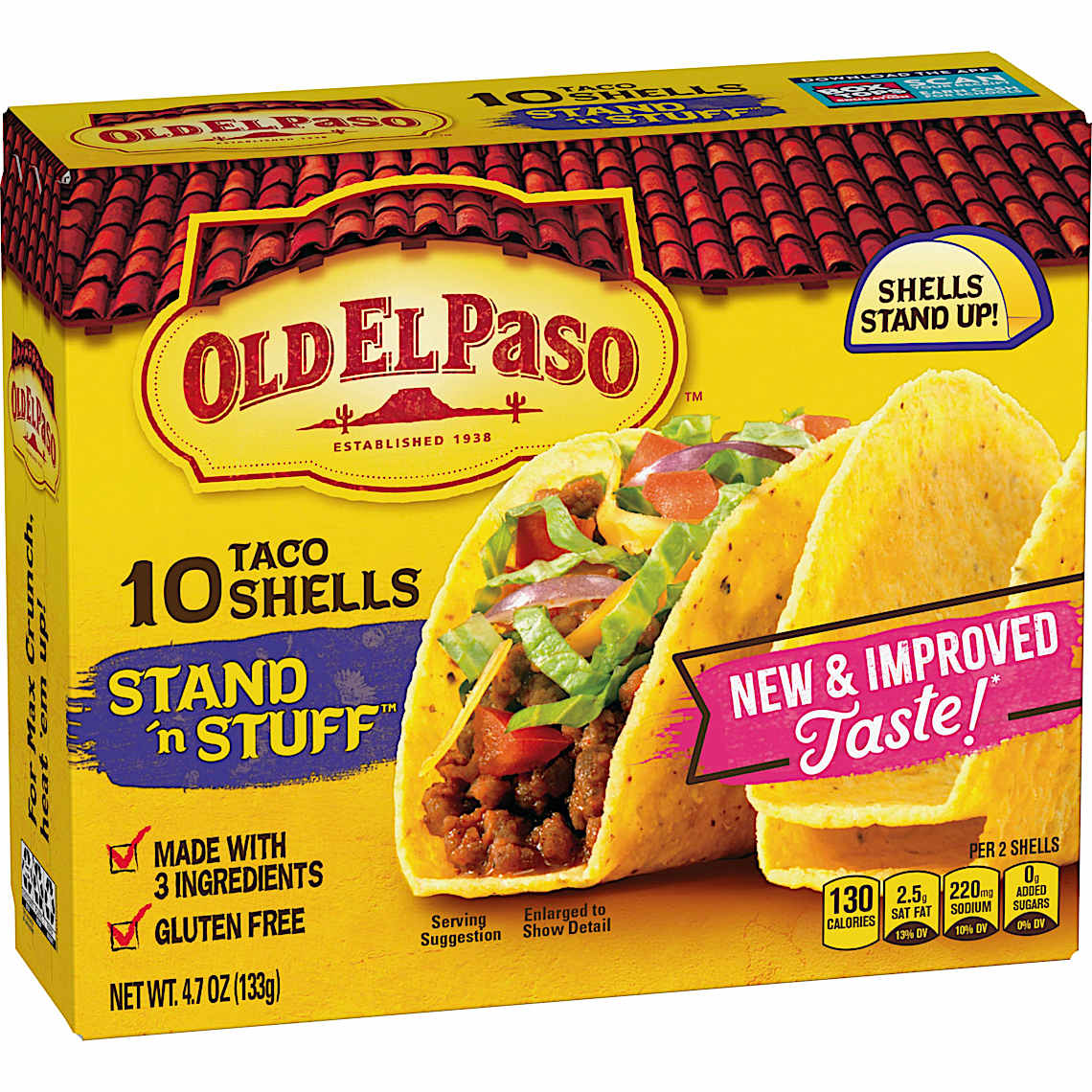 Stand 'N Stuff™ Taco Shells, 10 count - Old El Paso