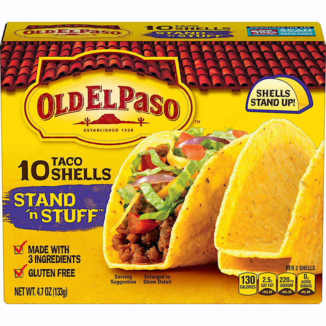 Stand 'N Stuff™ Taco Shells, 10 count - Old El Paso