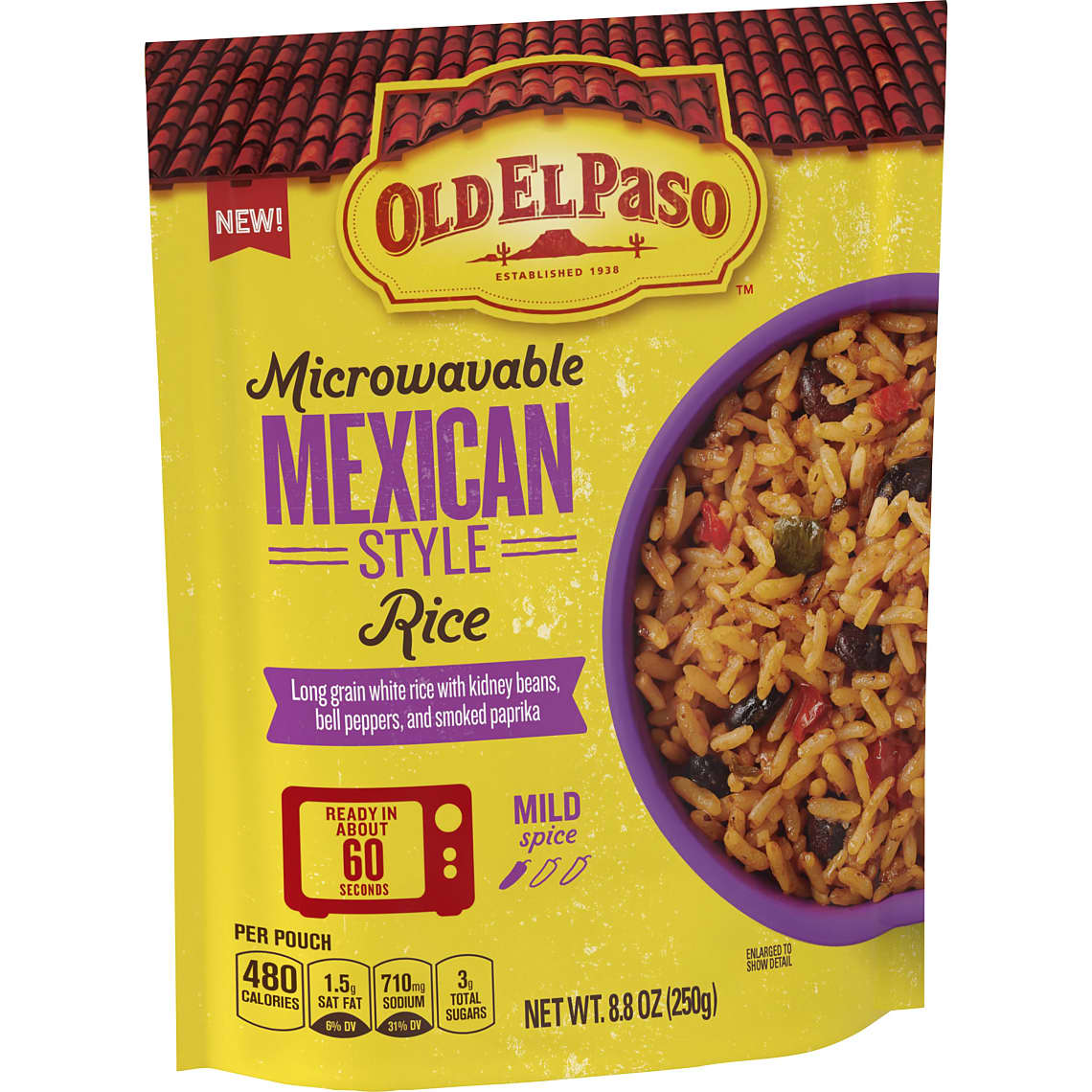 Old El Paso Microwavable Pouched Rice - Mexican Style Rice - Old El Paso