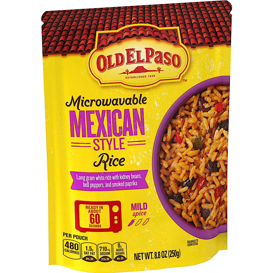 Old El Paso Microwavable Pouched Rice - Mexican Style Rice - Old El Paso