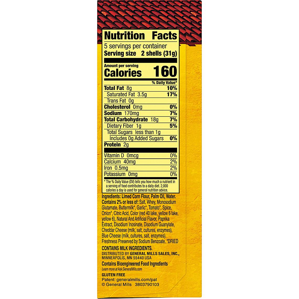 Nacho Cheese Taco Shells - Mexican Tacos - Old El Paso