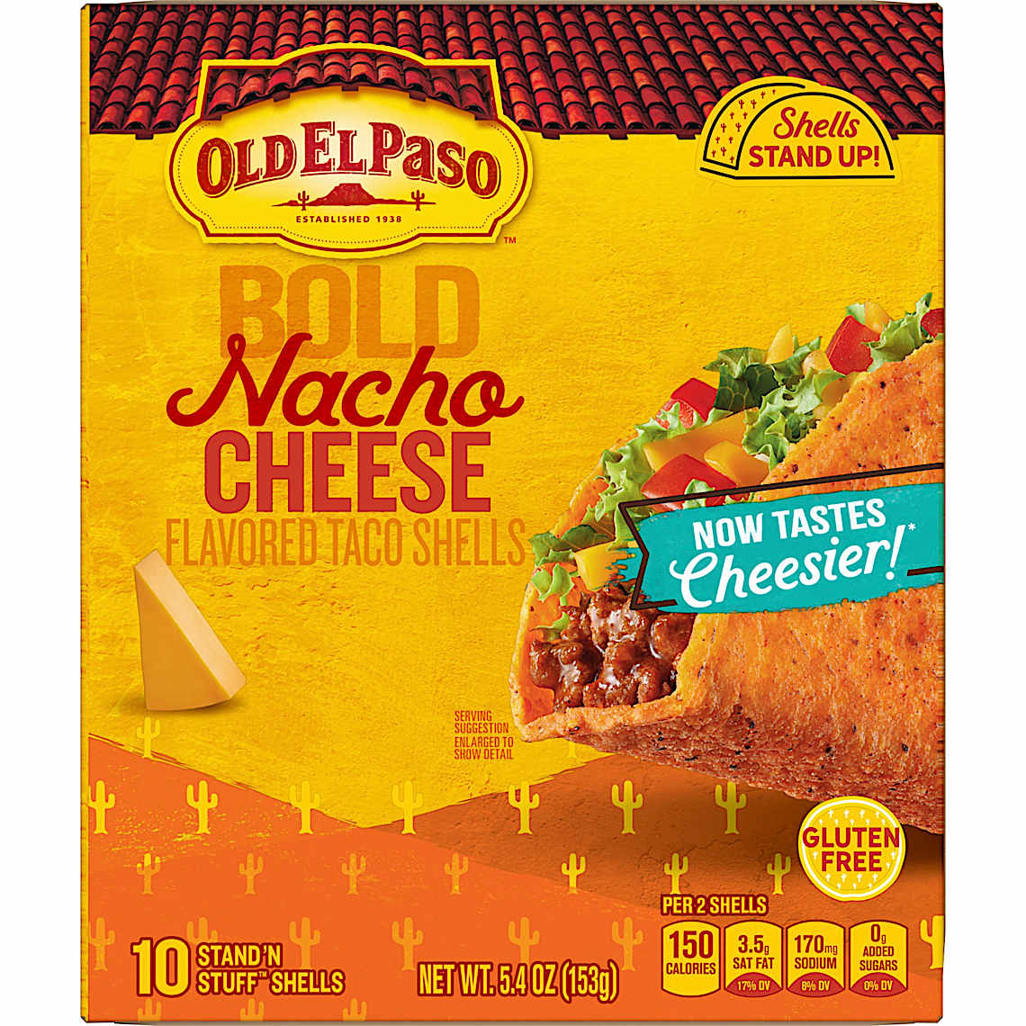 Nacho Cheese Taco Shells - Mexican Tacos - Old El Paso