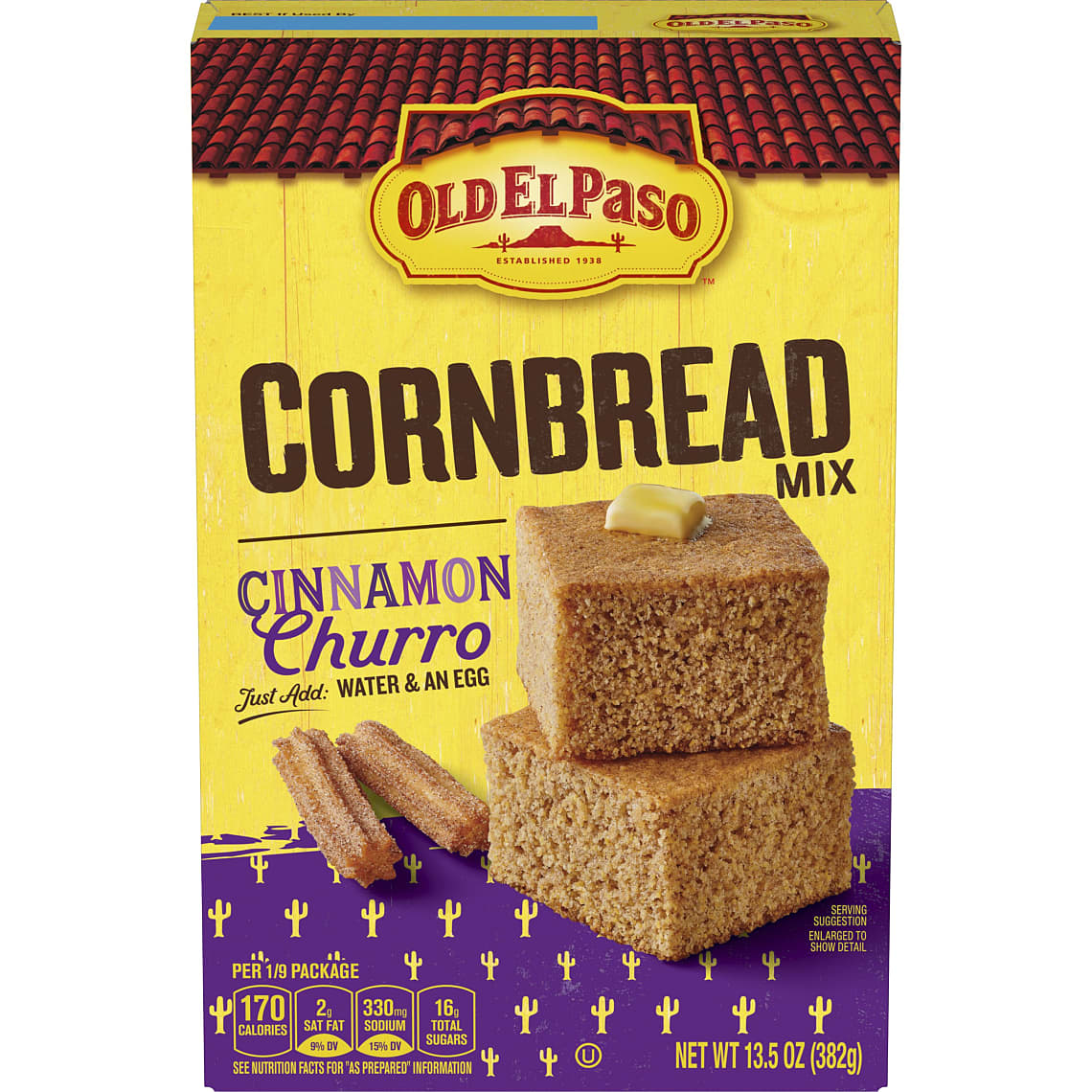 Old El Paso Cinnamon Churro Cornbread - Old El Paso
