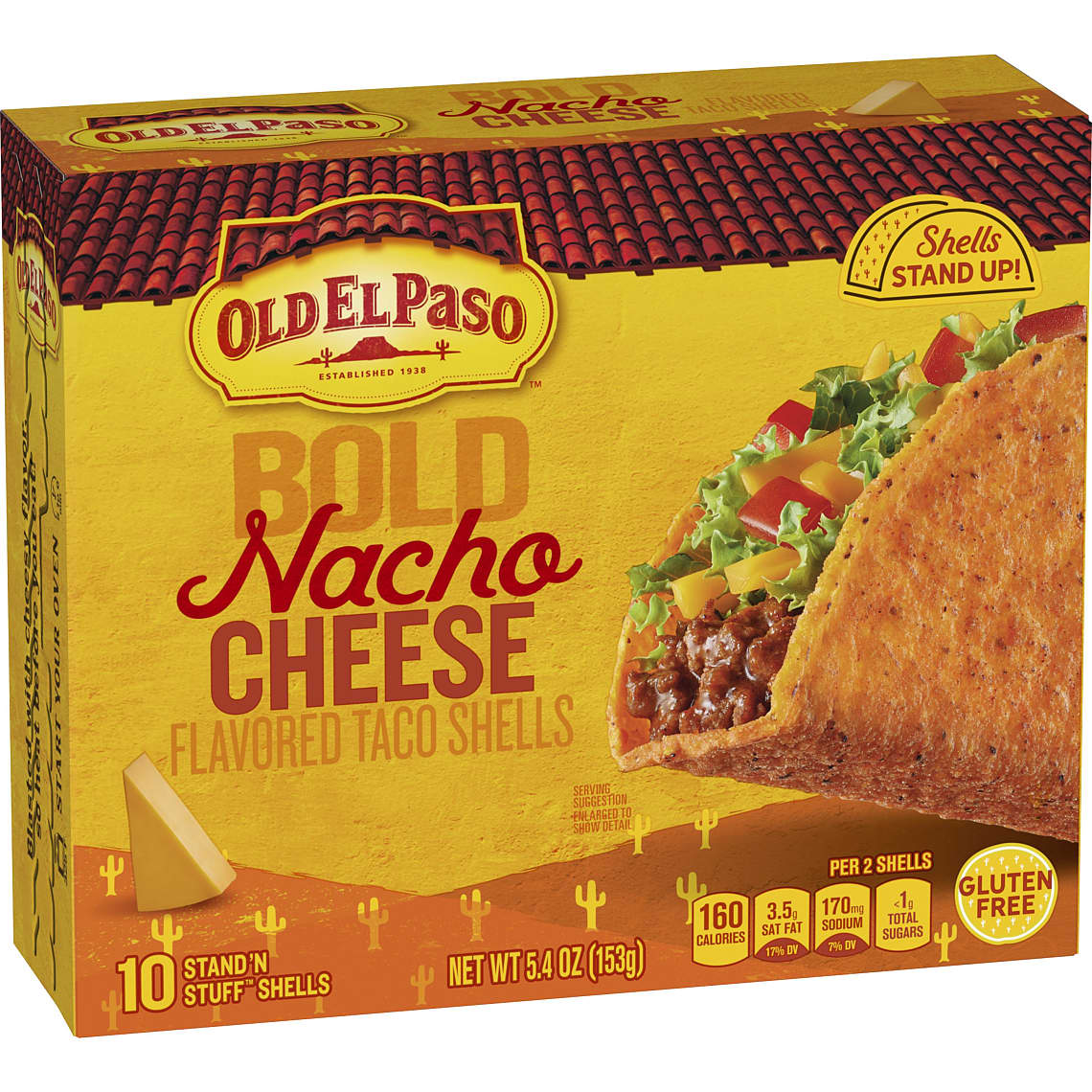 Nacho Cheese Taco Shells - Mexican Tacos - Old El Paso