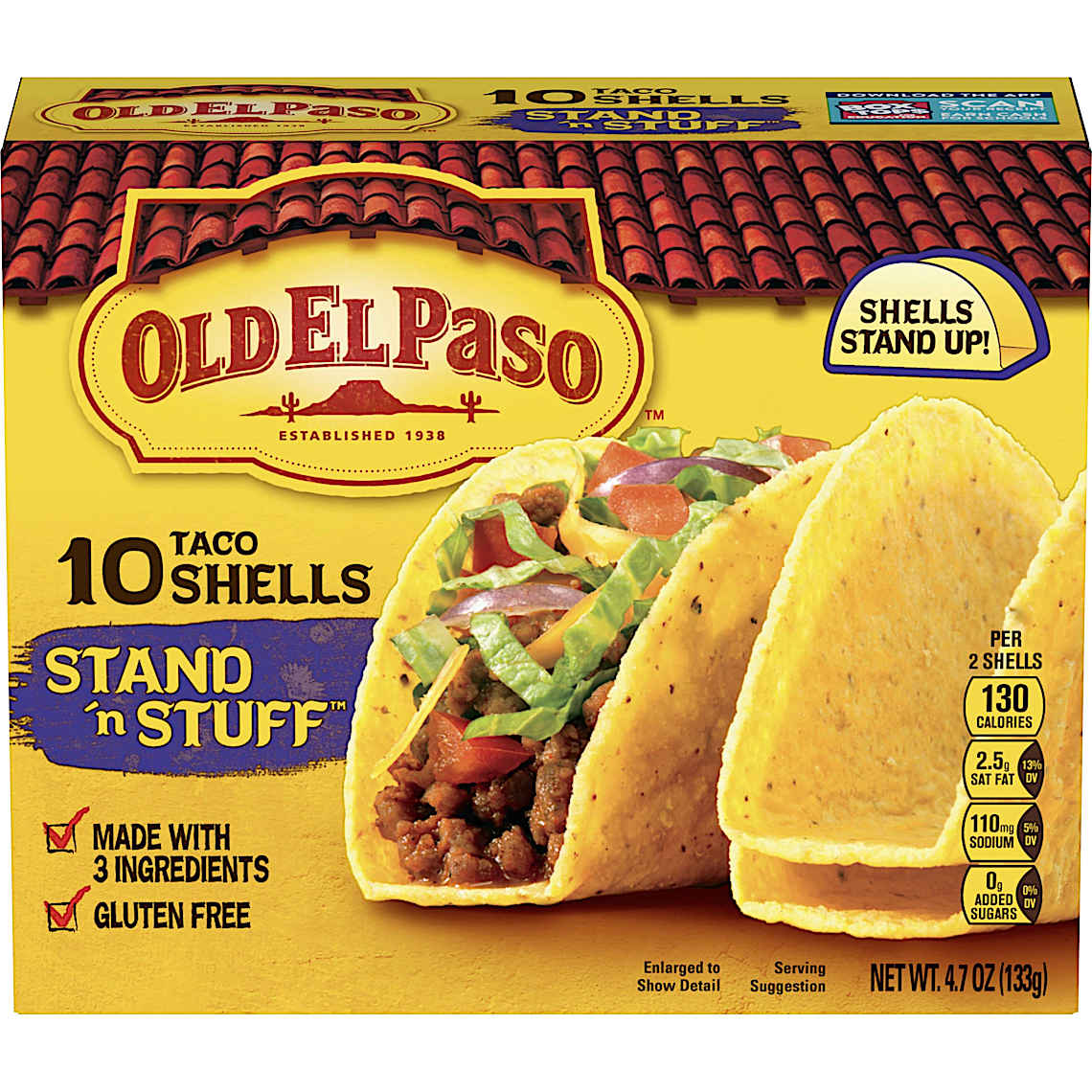 Stand 'N Stuff™ Taco Shells, 10 count - Old El Paso