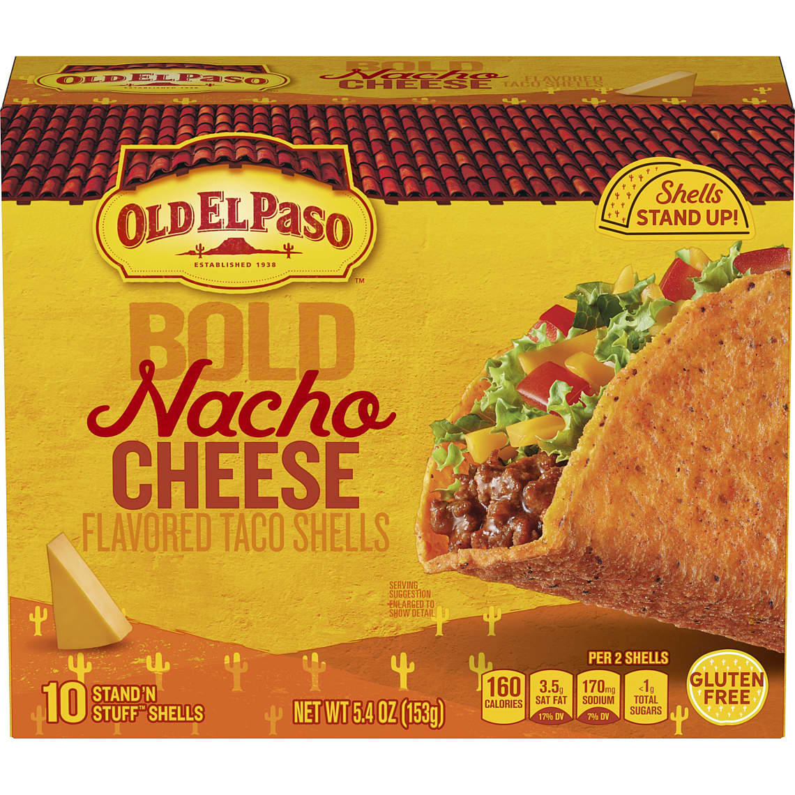 Nacho Cheese Taco Shells - Mexican Tacos - Old El Paso