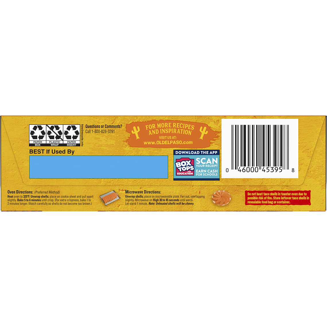 Nacho Cheese Taco Shells - Mexican Tacos - Old El Paso