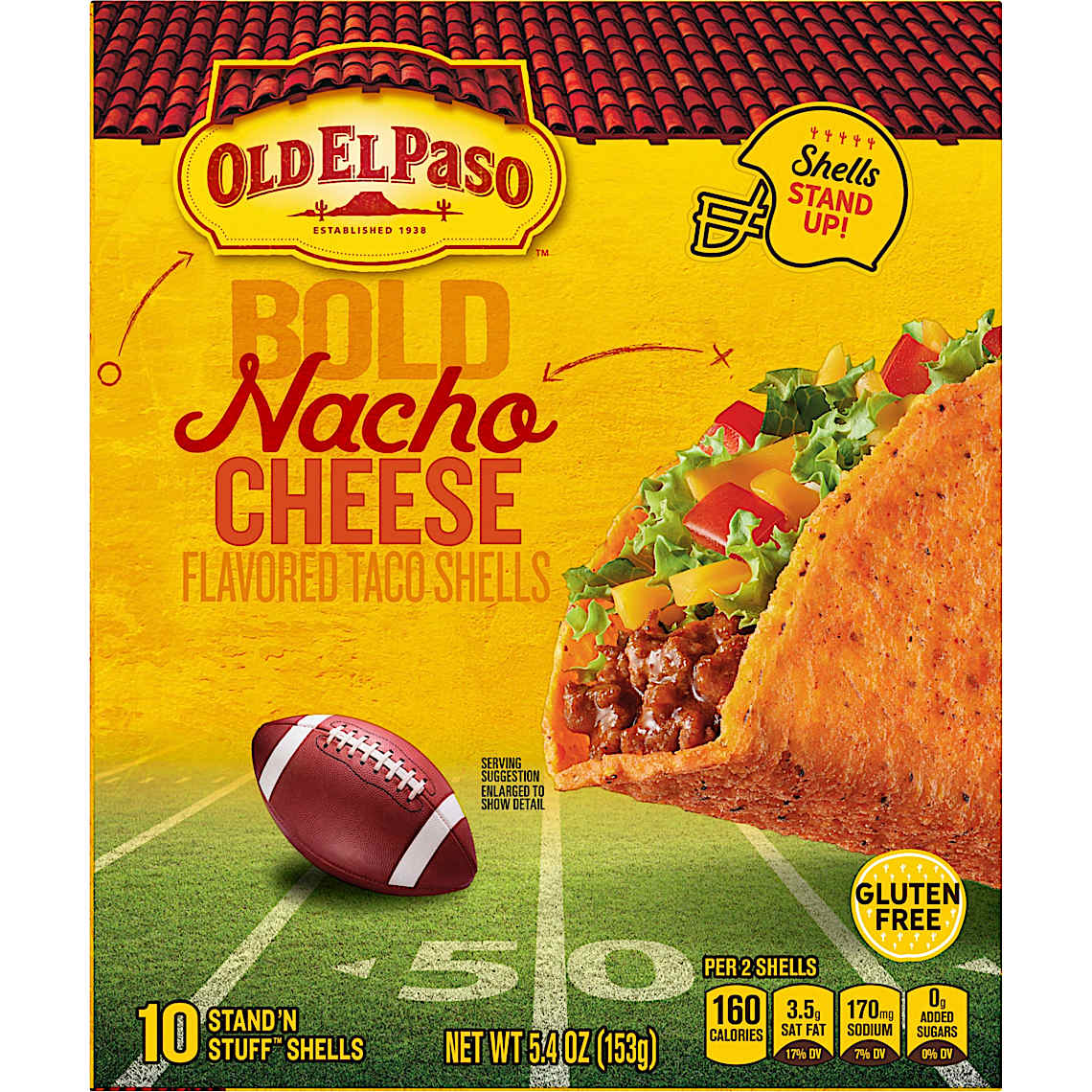 Nacho Cheese Taco Shells - Mexican Tacos - Old El Paso