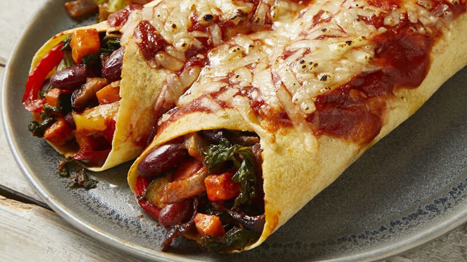 Roasted Vegetable Enchiladas - Mexican Recipes - Old El Paso