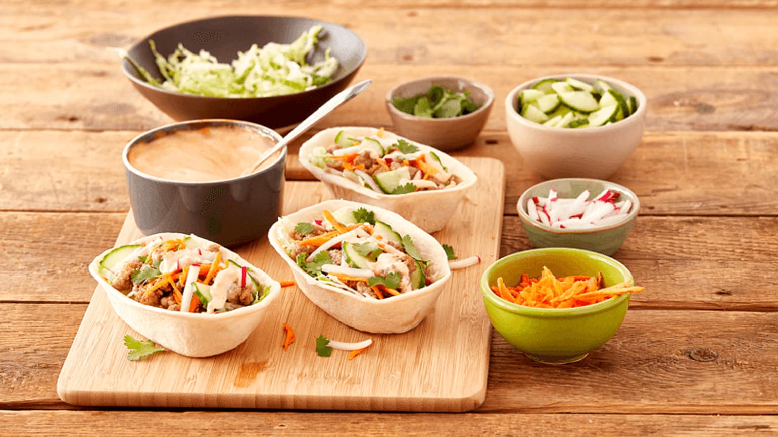 Spicy Vietnamese Pork Tacos Recipe from Old El Paso - Old El Paso