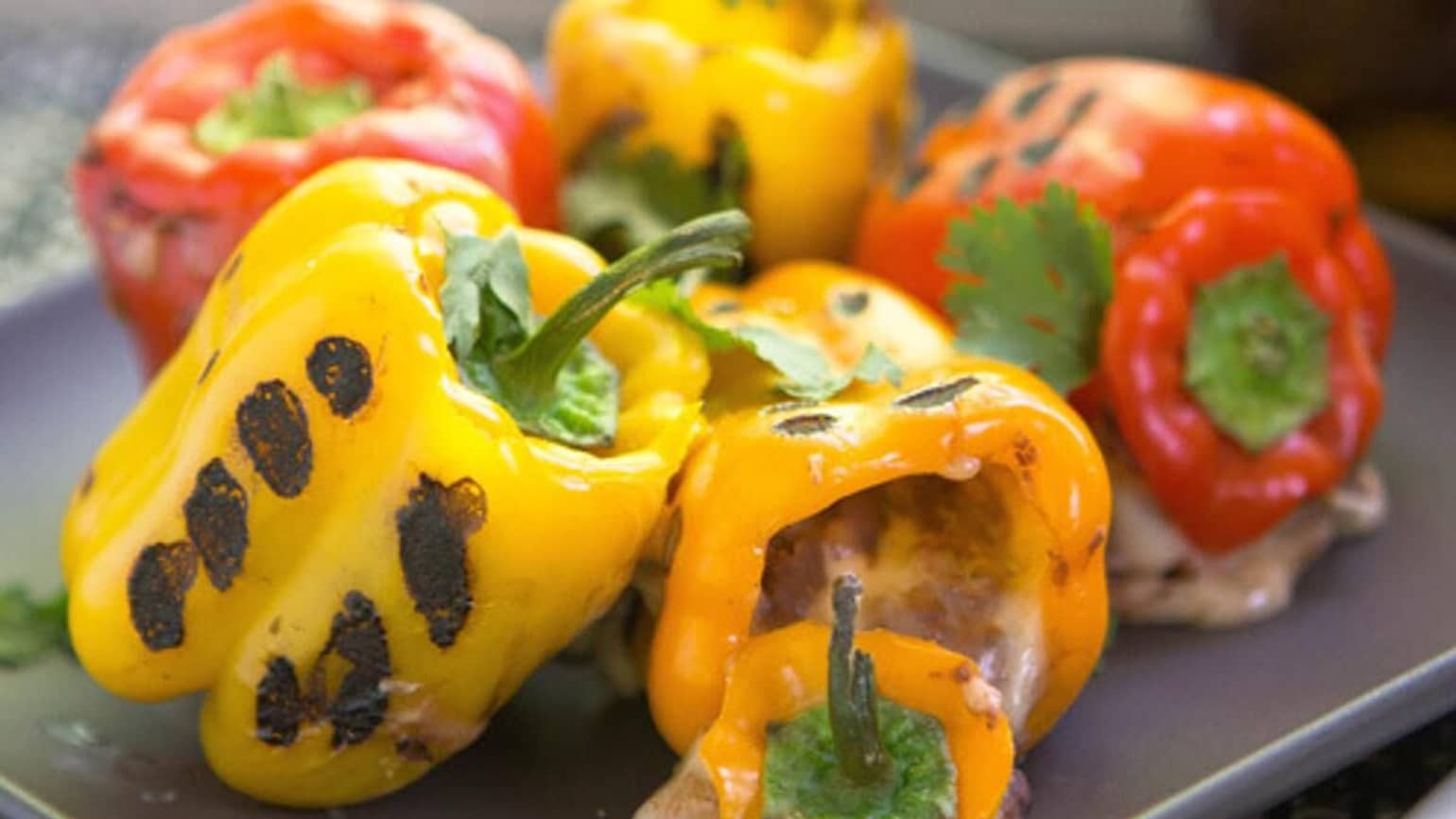 Stuffed Grilled Sweet Peppers - Mexican Recipes - Old El Paso