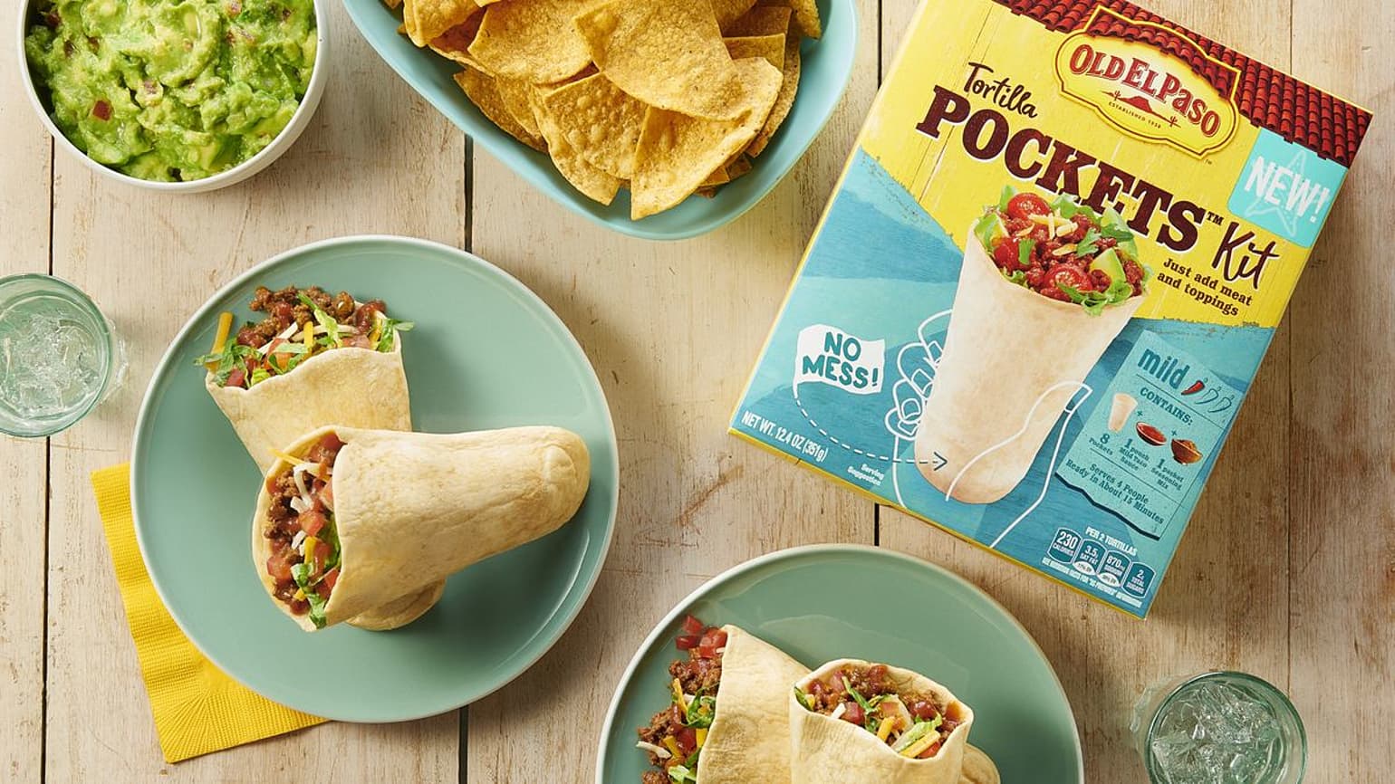 Beef Taco Tortilla Pockets - Old El Paso