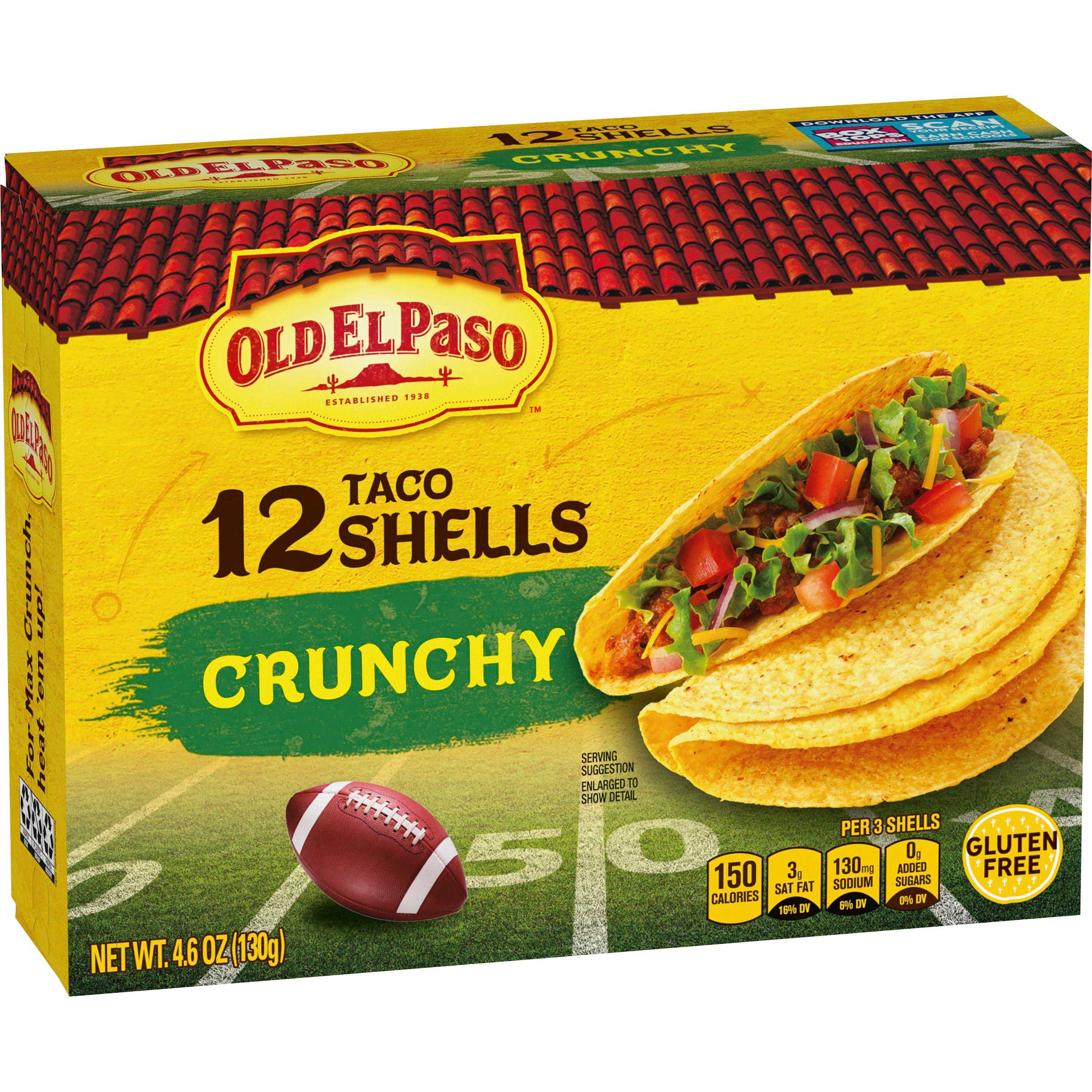 Classic Crunchy Taco Shells - Gluten Free - Old El Paso