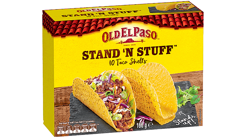 10 Pack Taco Shells Stand N Stuff | Old El Paso AU