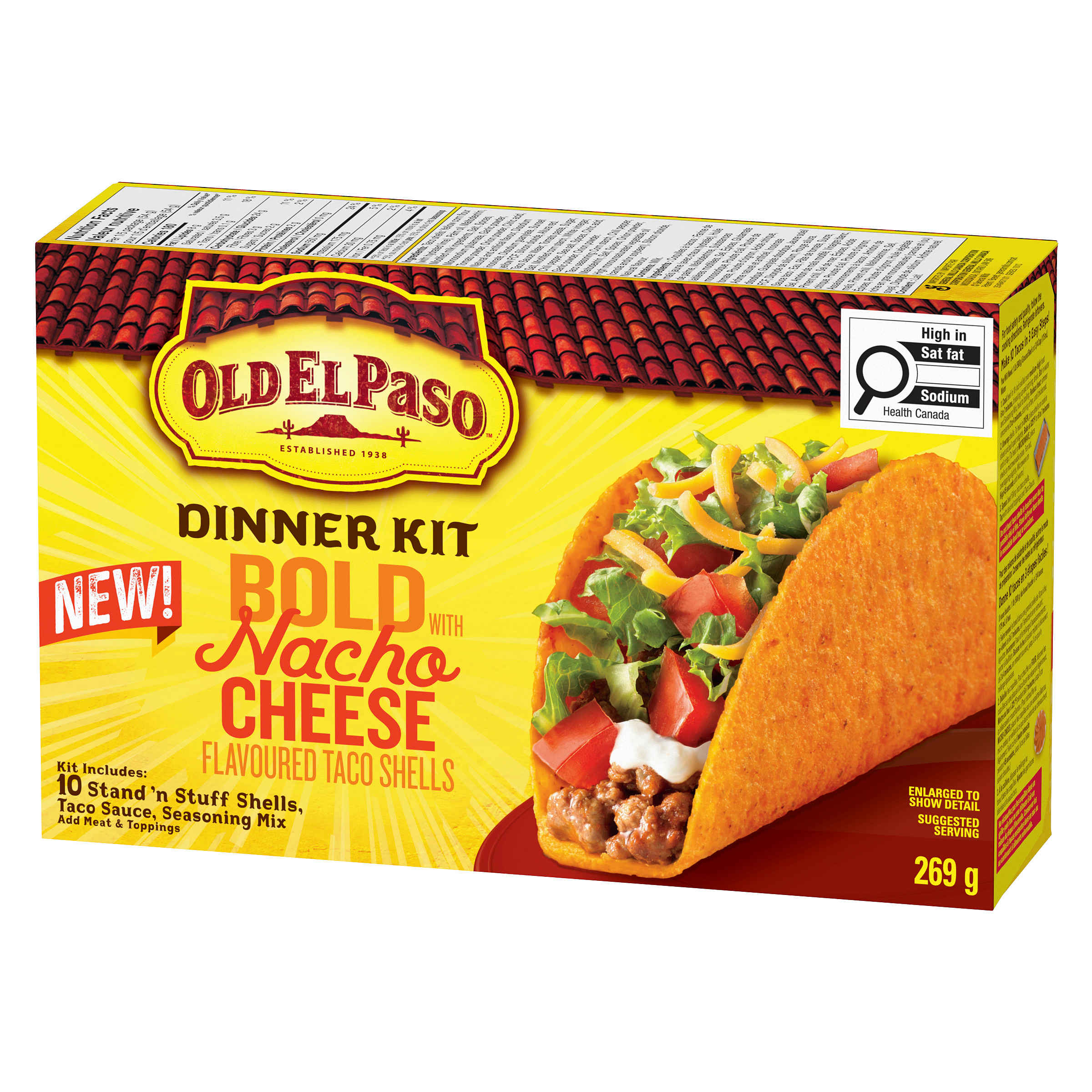 Bold Nacho Cheese Taco Dinner Kit - Old El Paso