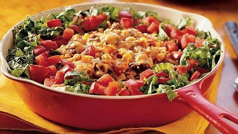 Rindfleisch-Taco-Reis-Pfanne - Old El Paso