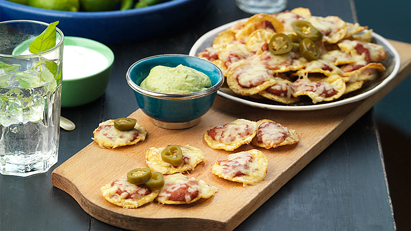 Nachos med ost og løg - Opskrifter - Old El Paso