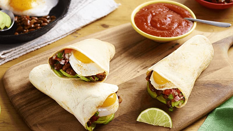 Huevos rancheros morgenmad Burrito-lommer - Old El Paso