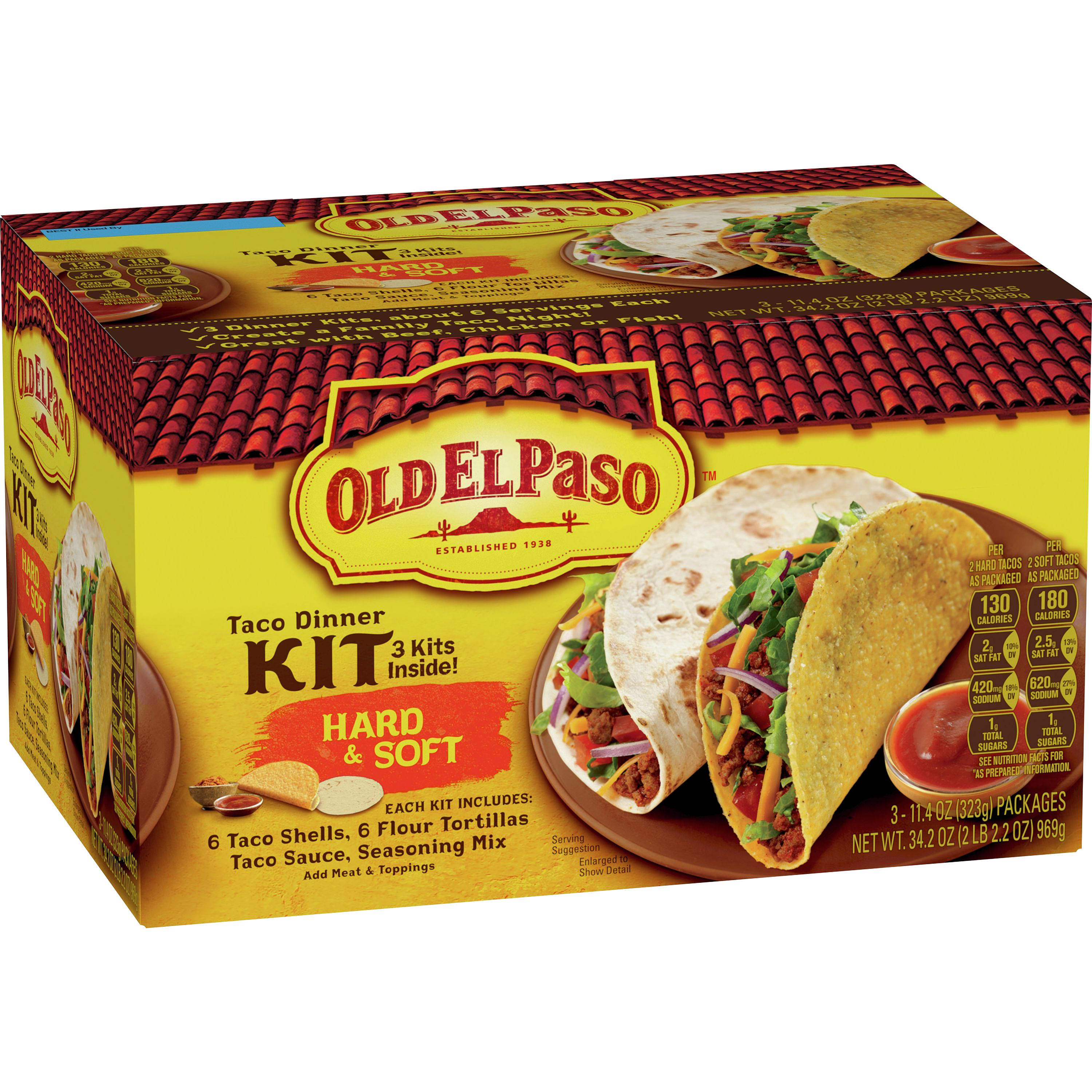 Hard & Soft Taco Dinner Kit - Mexican Dishes - Old El Paso
