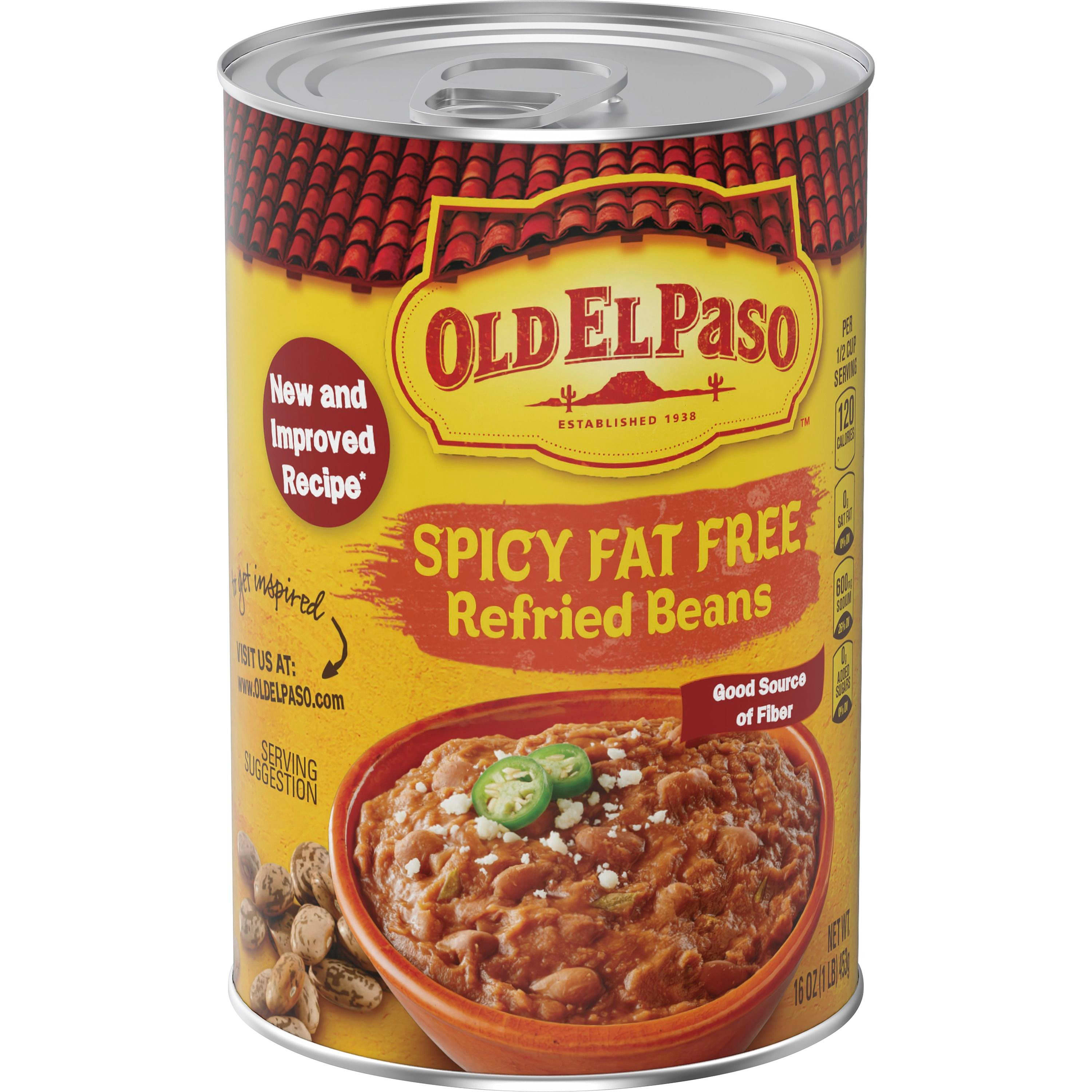 Spicy Fat Free Refried Beans - Mexican Sides - Old El Paso