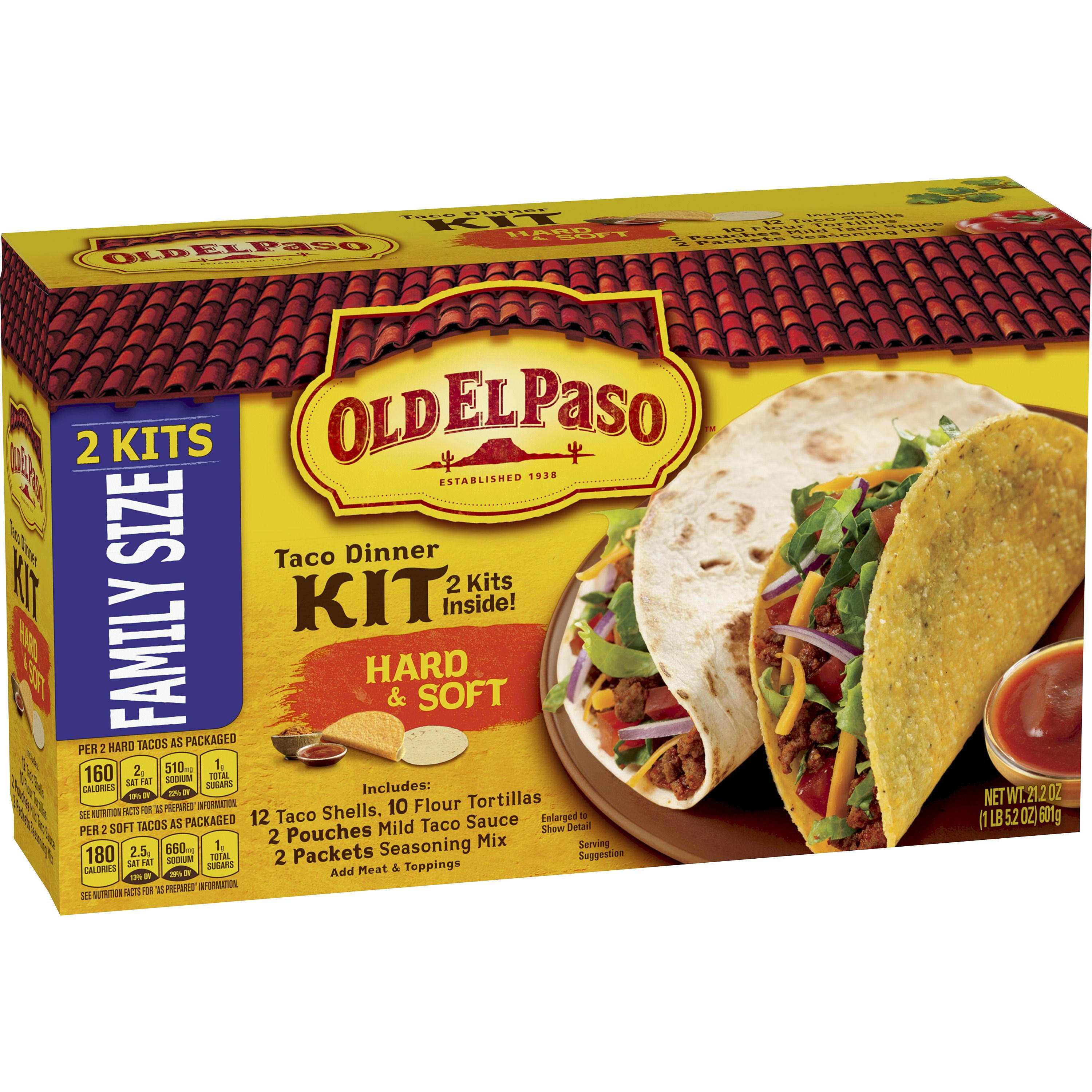 Hard & Soft Twin Pack Taco Dinner Kit - Old El Paso