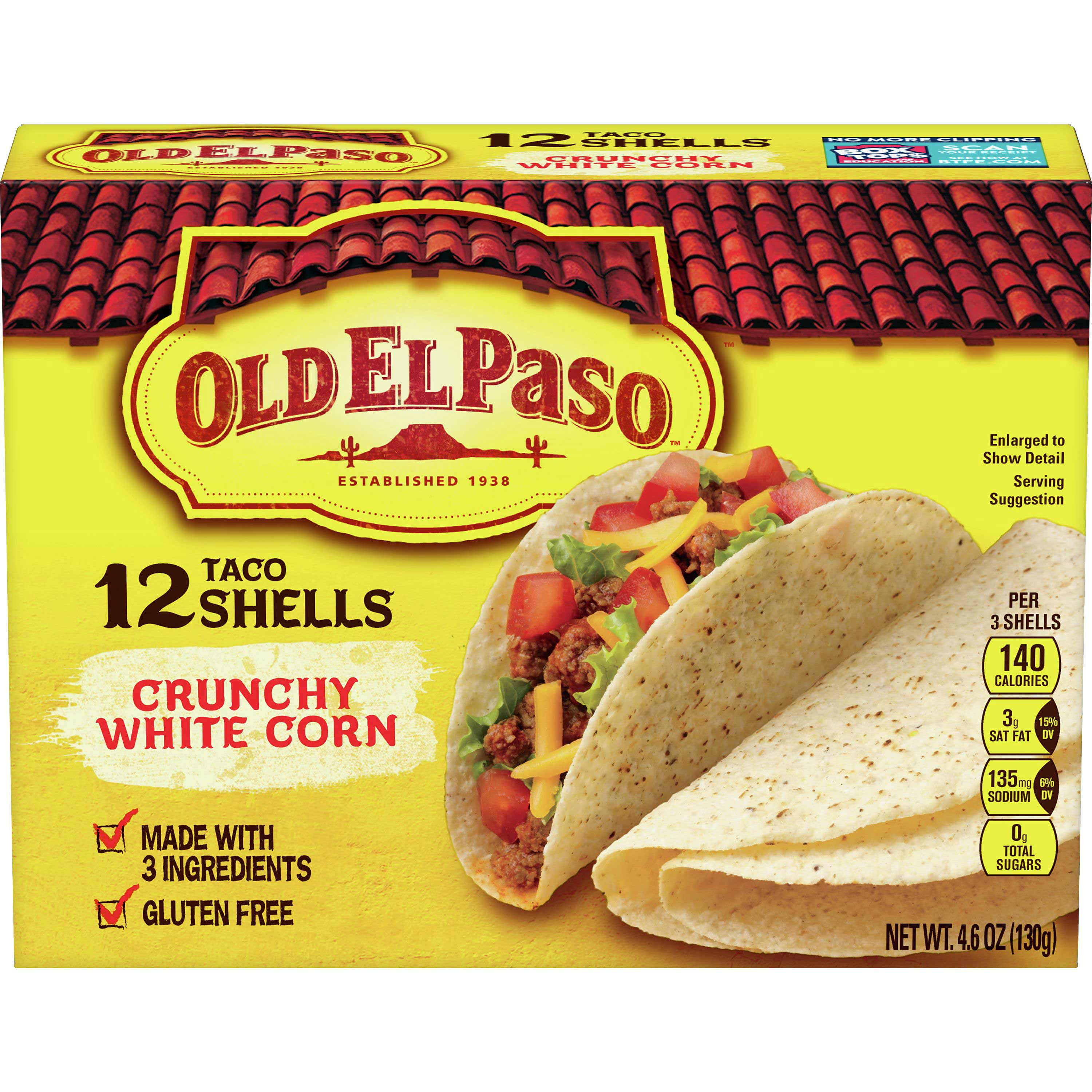 Crunchy White Corn Shells - Mexican Dishes - Old El Paso