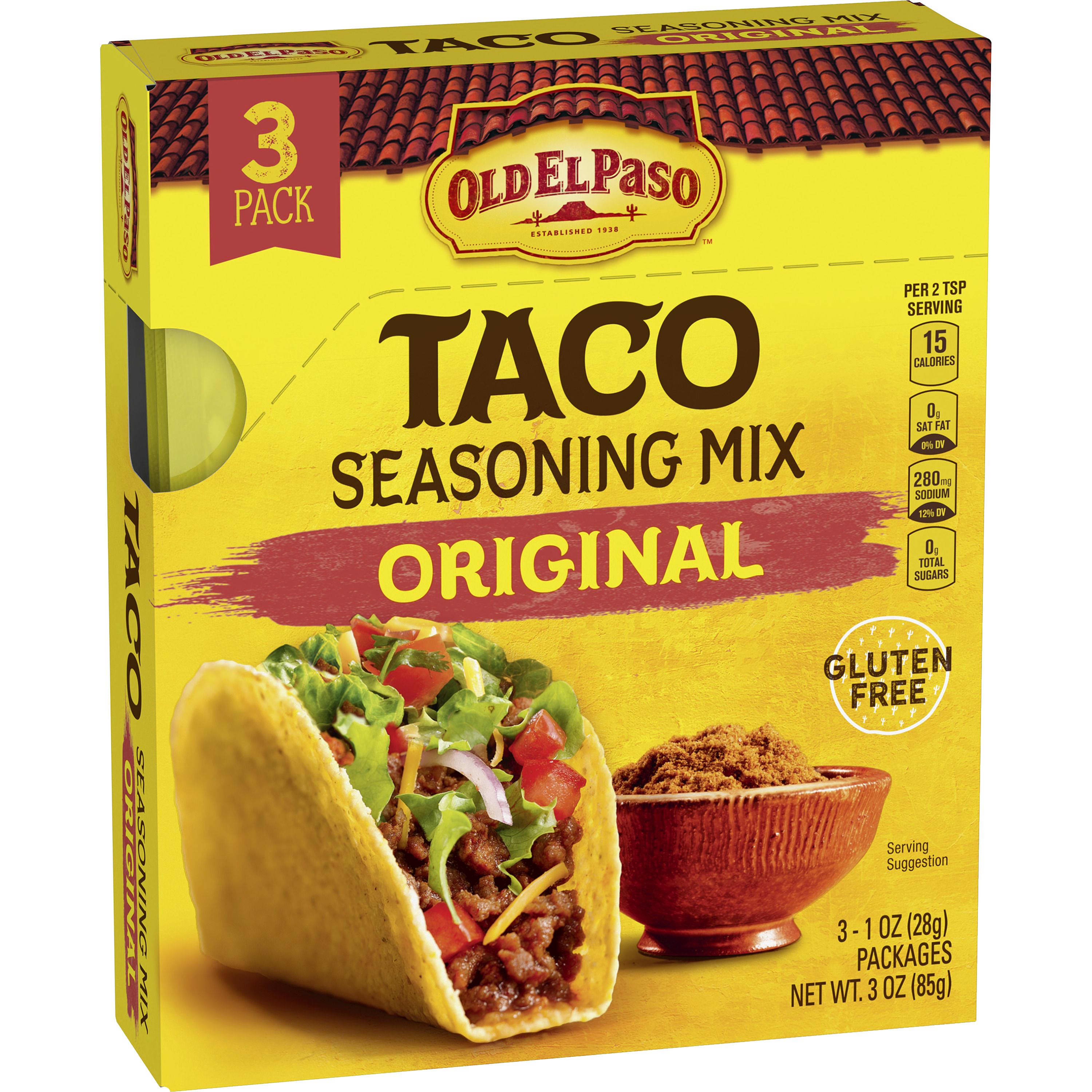 Old El Paso Original Taco Seasoning Mix 3 Pack - Old El Paso