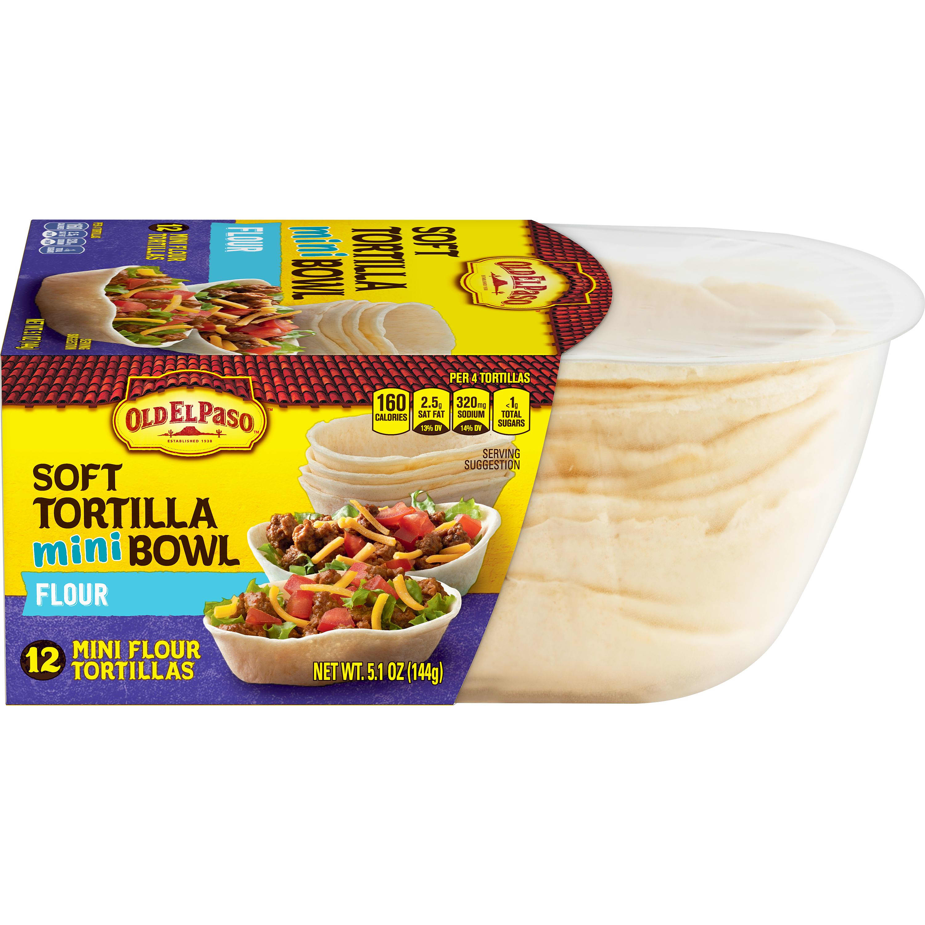 Mini Soft Tortilla Taco Bowls - Easy & Fun - Old El Paso