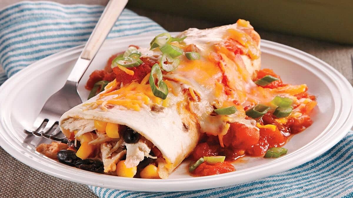 Chicken & Bean Burritos - Mexican Recipes - Old El Paso