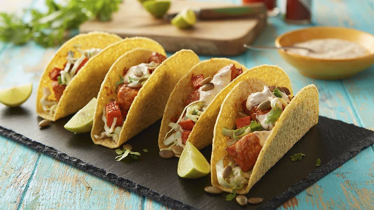 Pork and Sweet Potato Tacos with Chipotle Aioli - Mexican Recipes - Old ...